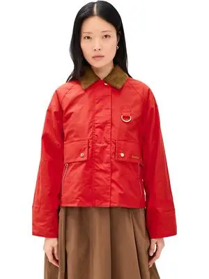 Barbour Mackworth Casual Barn Jacket - Vermillion/dress