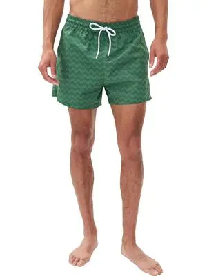 Missoni Mid-length Swim Shorts - Green Tones