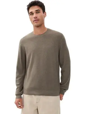 Theory Riland Crew Neck Sweater - Morel Melange
