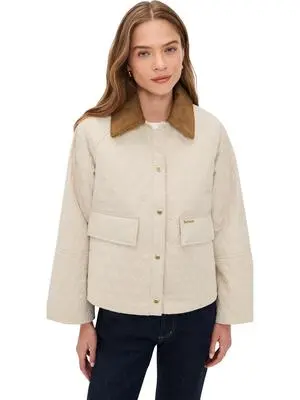 Barbour Kirby Quilted Jacket - Jasmine/dress