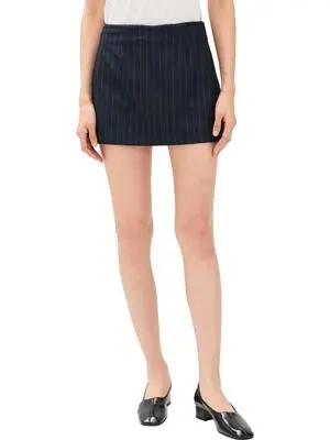 FAVORITE DAUGHTER The Favorite Skort - Navy Pinstripe