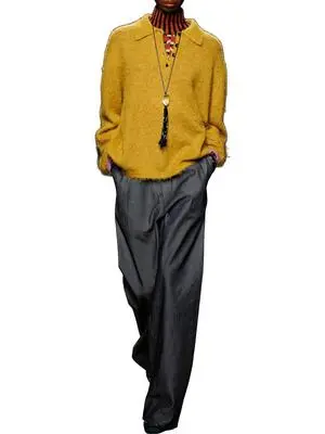 ZANKOV Yuki Wide-leg Pants - Blue