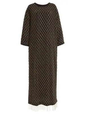ZANKOV Jewel Silk Midi Dress - Dark Wash
