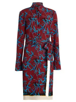 Proenza Schouler Solis Midi Printed Shirt Dress - Multi