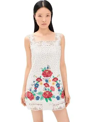 Sea Astrid Embroidery Tank Mini Dress - Multi