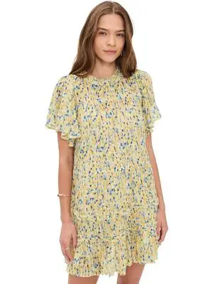 ULLA JOHNSON Ryla Silk Mini Dress