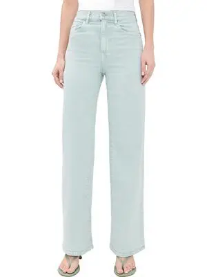 LE JEAN High-rise Column Jeans - Minty