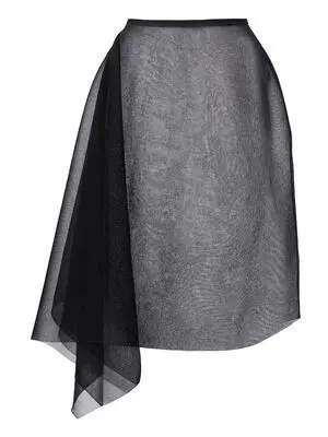 ZANKOV Trapeze Midi Skirt - Black
