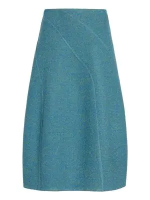 Proenza Schouler Wool-blend Midi Skirt - Green