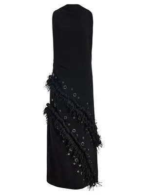 Proenza Schouler Grommet-embellished Maxi Dress - Black