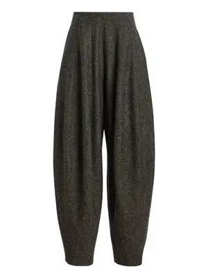 ASHLYN Blaine Wool-blend Trousers - Black/white