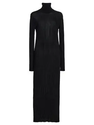 ASHLYN Florence Turtleneck Maxi Dress - Black