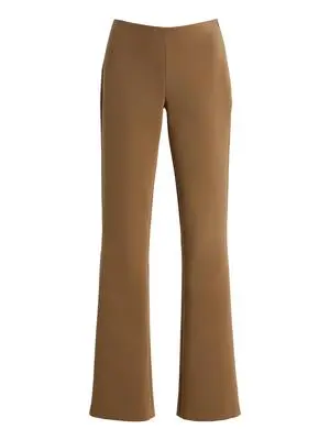 ASHLYN Cody Full-length Kick Flare Pants - Tan