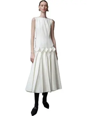CHORUS Rachel Midi Dress - Off-white