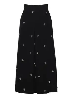 CHORUS Embellished Midi Skirt - Black