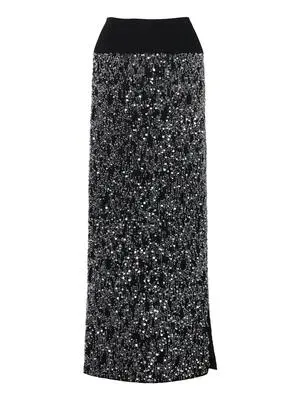 CHORUS Vittoria Embellished Maxi Skirt - Black