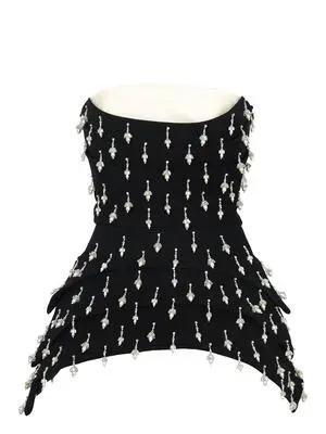 CHORUS Sasha Embellished Top - Black