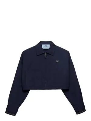 Prada Poplin Blouson Jacket - Navy