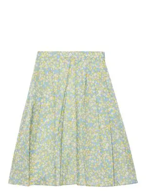 PRADA Floral Print Re-Nylon Skirt