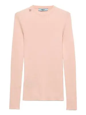 Prada Wool Crew-neck Sweater - Pink