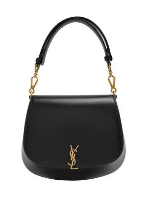 Saint Laurent Voltaire Mini Leather Top Handle Bag - Black
