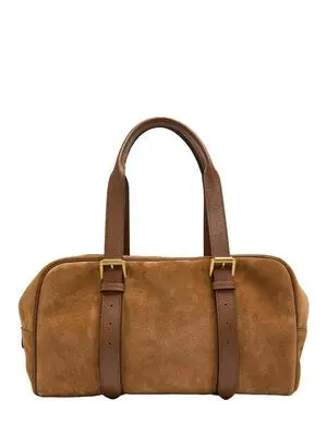 Mulberry Boston Suede Shoulder Bag - Tan