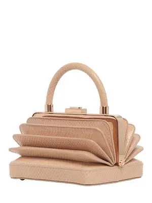 Gabriela Hearst Diana Bag In Snakeskin - Nude