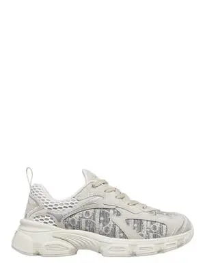 Dior Vibe Oblique Sneakers - Deep Gray/white/light Gray