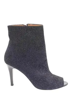 Fratelli Rossetti Metallic Open Toe Boots - Black