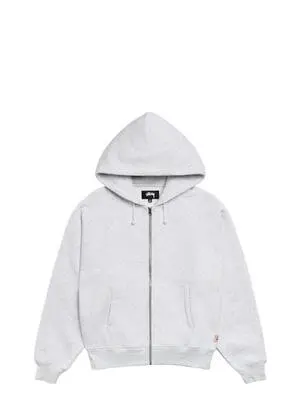 StÜssy Relaxed Fit Zip Hoodie - Ash Heather