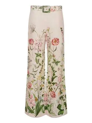 Cara Cara Mayflower Floral-Pattern Trousers Pink