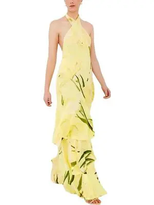 Cara Cara Lillian Floral-print Dress - Yellow