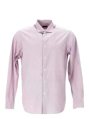 Zegna Check Cotton Shirt - Purple