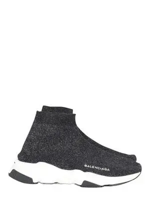 Balenciaga Logo-detail Sneakers - Black