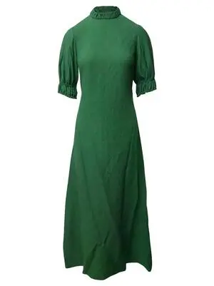 EMILIA WICKSTEAD Cloqué Cutout Dress - Green