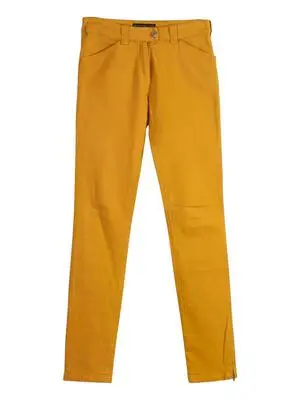 Balenciaga Cotton Denim Trousers - Yellow