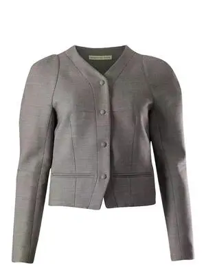 Balenciaga Puff-sleeve Jacket - Grey