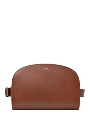 A.p.c. Demi-lune Leather Belt Bag - Brown