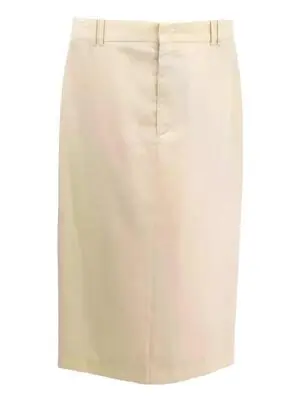 Gucci Wool Midi Skirt - White