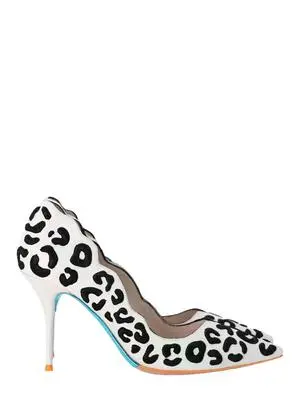 SOPHIA WEBSTER Leather Pointed Toe Heeled Pumps - White