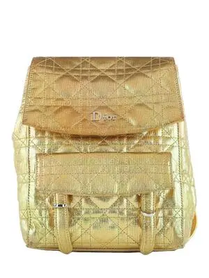 Dior Stardust Leather Backpack - Gold