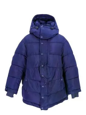 Balenciaga Buttoned Padded Jacket - Blue