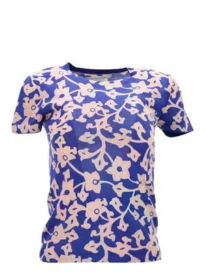 Diane Von Furstenberg Printed Short Sleeve T-shirt - Blue