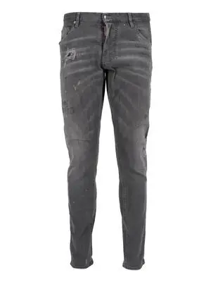 Dsquared2 Distressed Slim-fit Jeans - Grey
