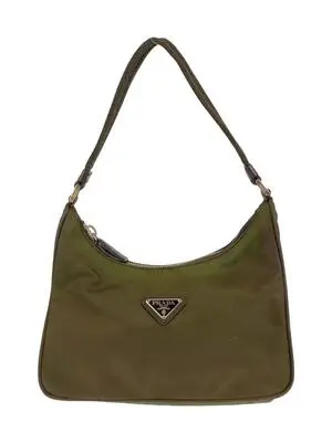 Prada Mini Logo-detail Handbag - Green
