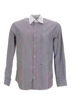 Dsquared2 Striped Cotton Shirt - White
