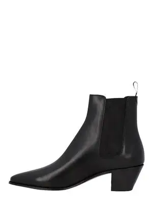 Celine Pointed-toe Chelsea Boots - Black