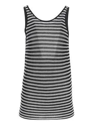ALEXANDER WANG Striped Knit Tank Top - Black
