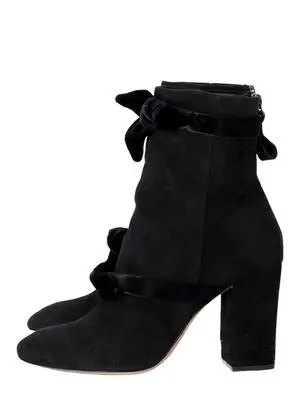 ALEXANDRE BIRMAN Bow-Embellished Suede Boots