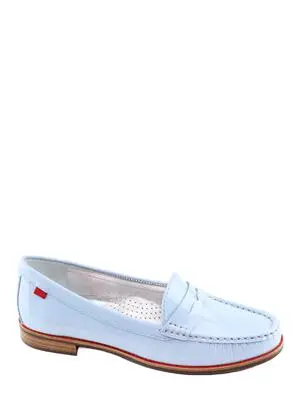 MARC JOSEPH NEW YORK Patent Leather Penny Loafer - Baby Blue Soft Patent